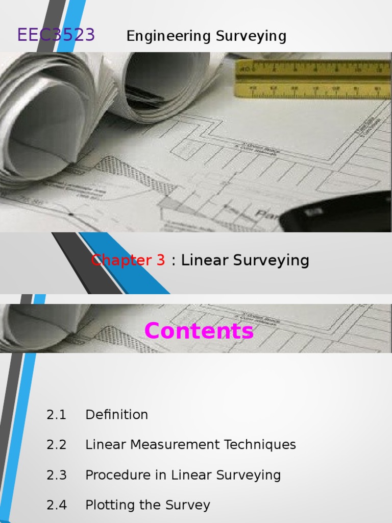 Linear Surveying Techniques and Procedures | PDF | Surveying | Measurement