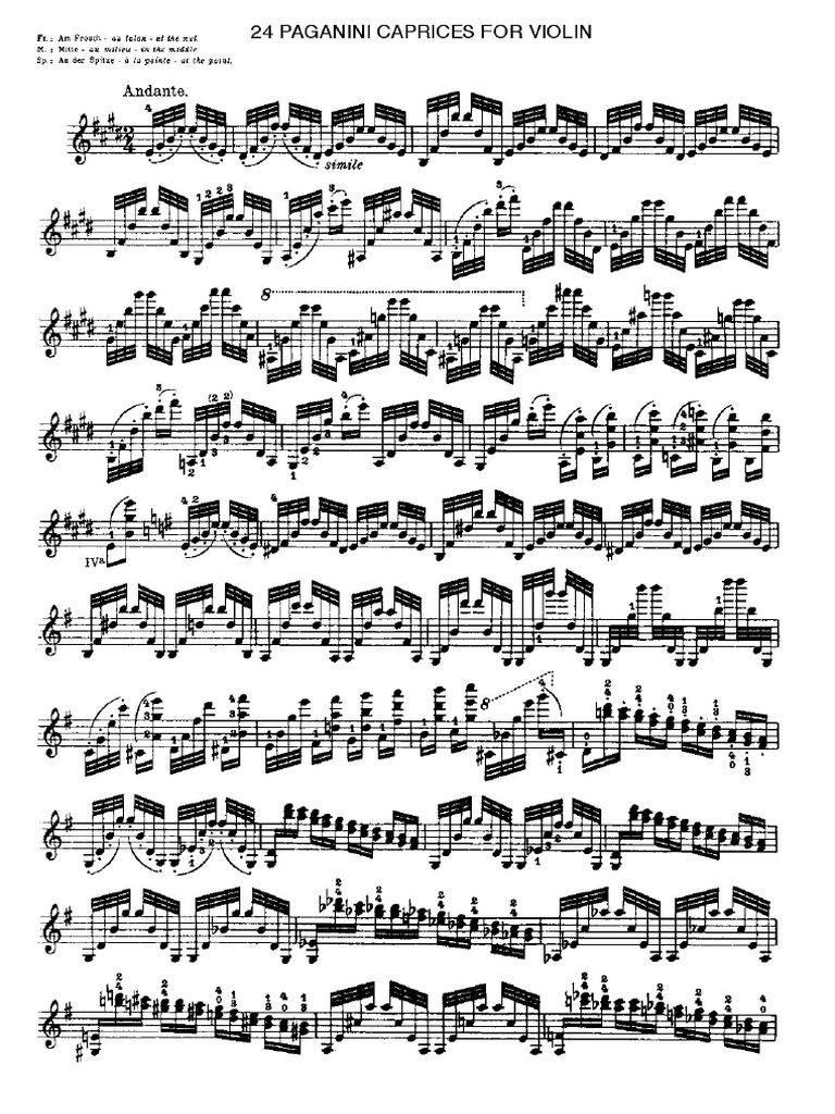 Paganini Caprices Complete | PDF
