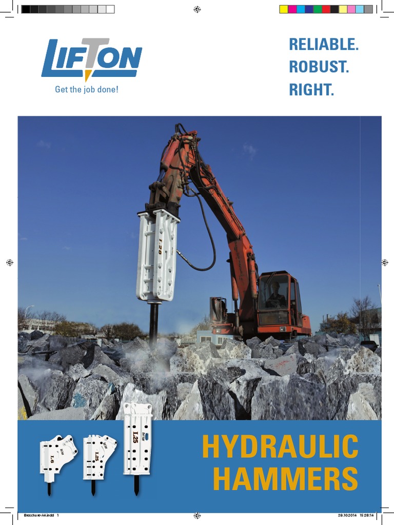 Lifton Hydraulic Breakers | PDF | Manufactured Goods | Machines