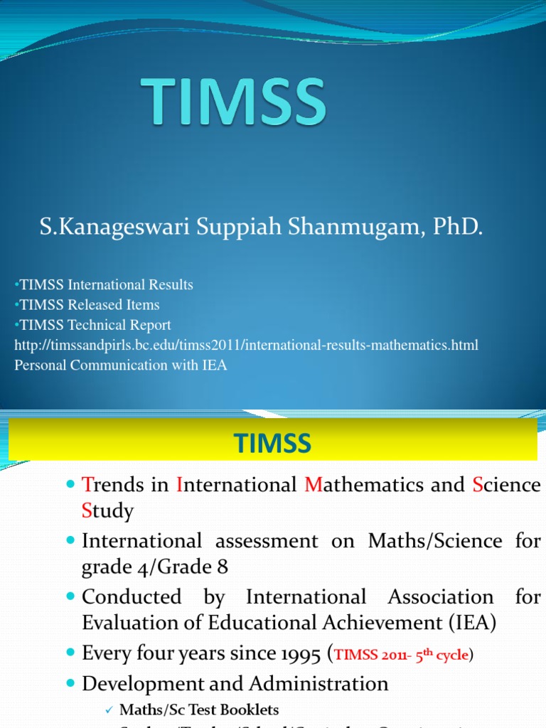 Analysis of TIMSS 2011 Mathematics Assessment Results for Malaysian ...