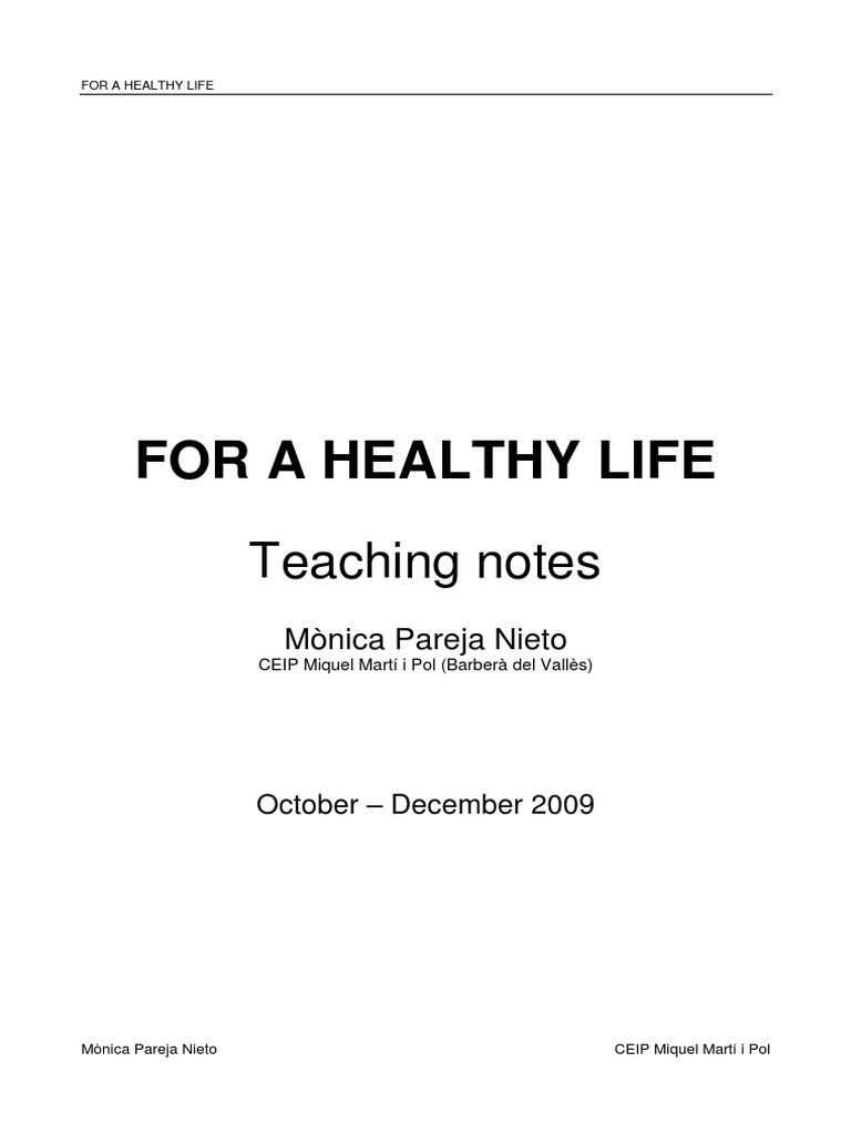Teaching Notes | PDF