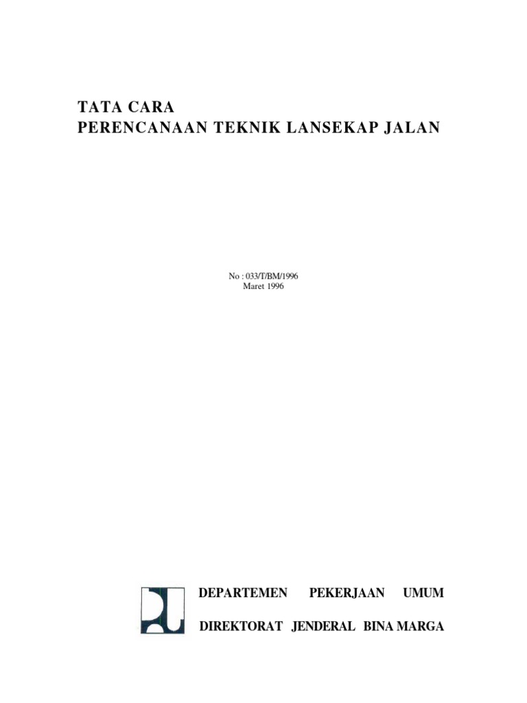 Tata Cara Perencanaan Teknik Lansekap Jalan | PDF | Seni