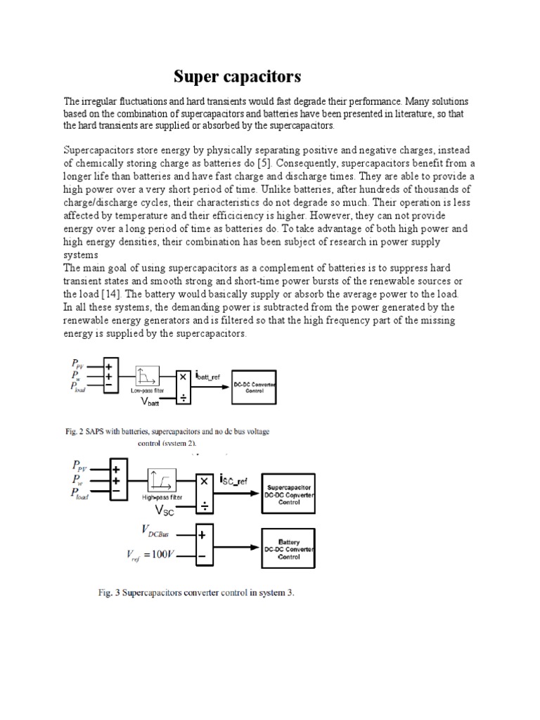 Super Capacitors Modelling in Matlab | PDF | Capacitor | Energy Storage