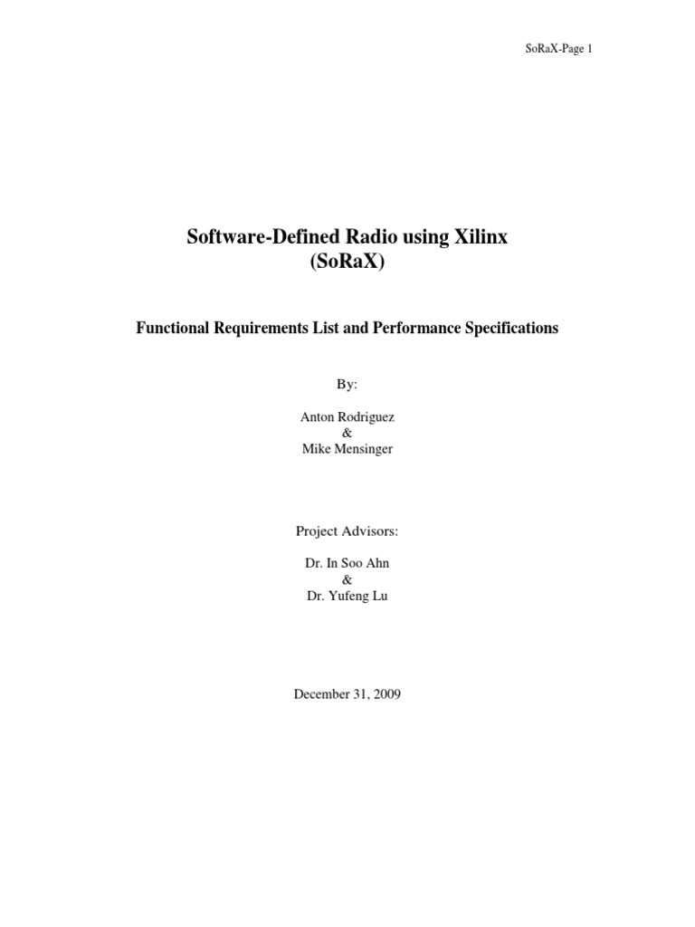 Software-Defined Radio Using Xilinx | PDF | Software Defined Radio | Wireless