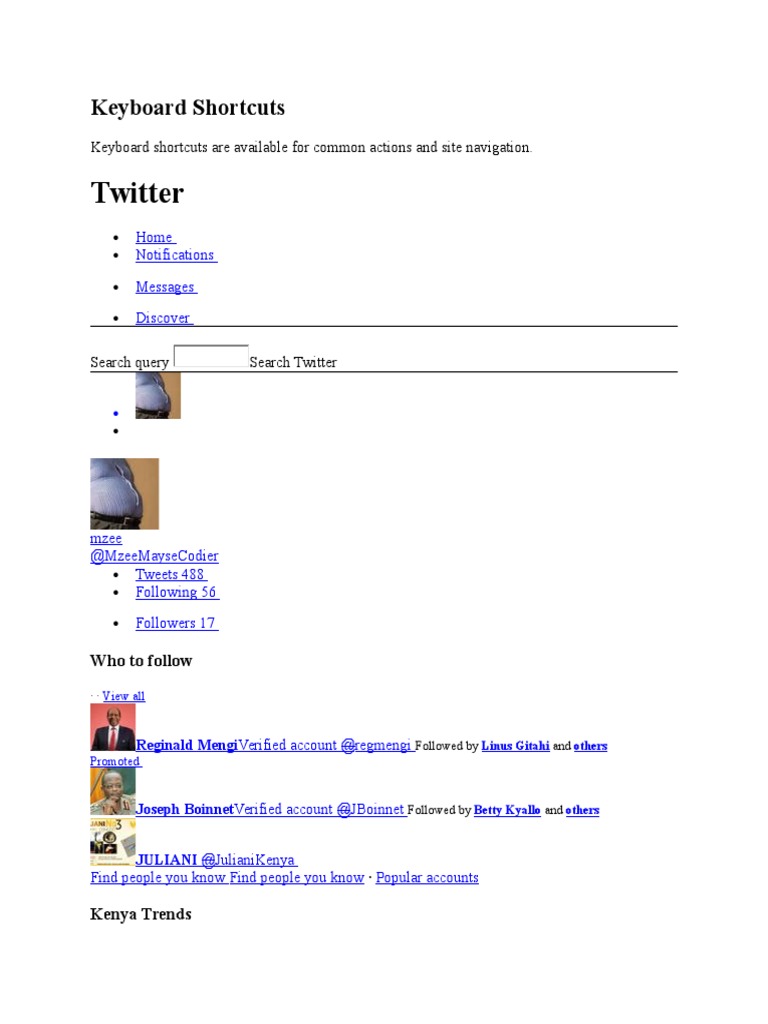Keyboard Shortcuts GFHFGHFGJ | PDF | Twitter | Communication