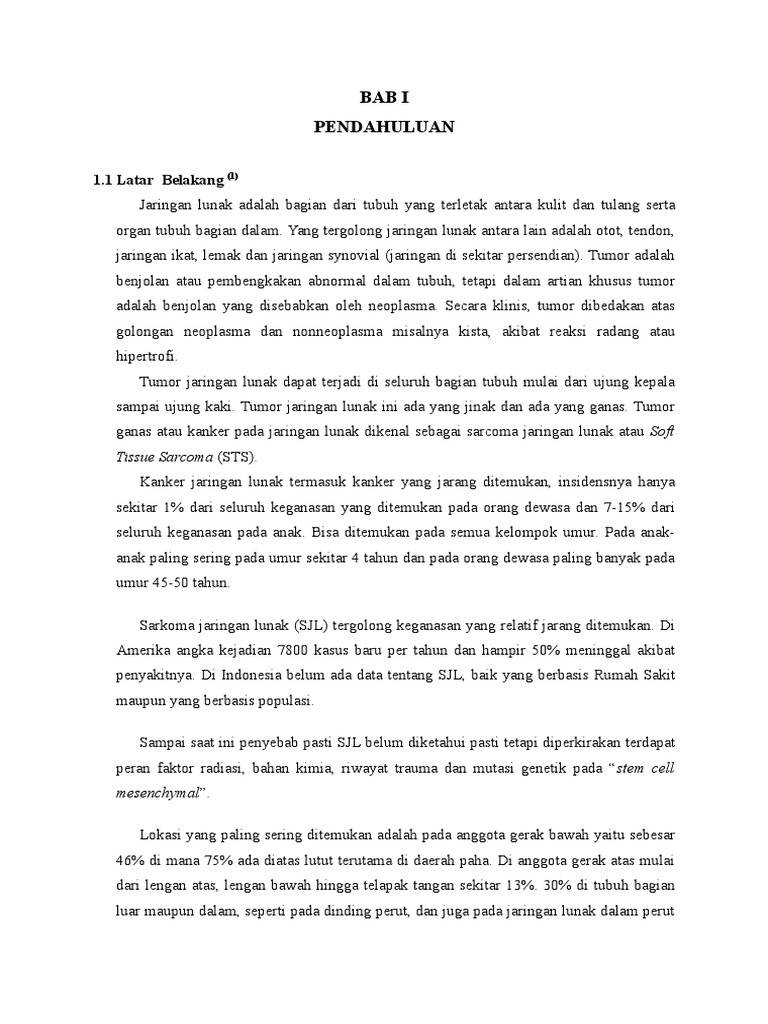 Refrat Soft Tissue Tumor | PDF | Sains & Matematika