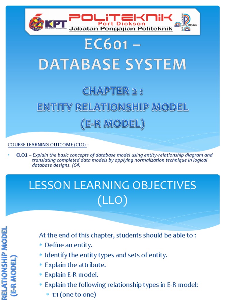 Database Chapter 2 | PDF | Data Model | Databases