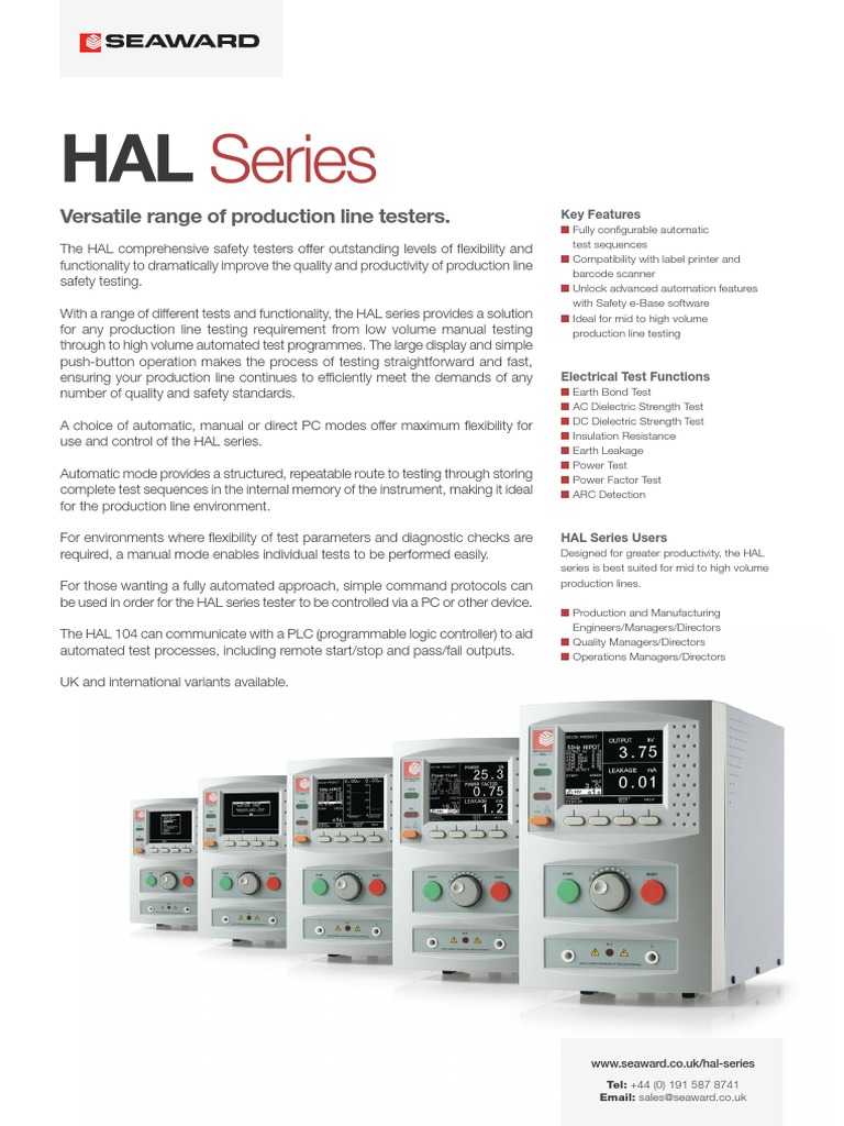Clare HAL Series - Datasheet | PDF | Automation | Programmable Logic ...