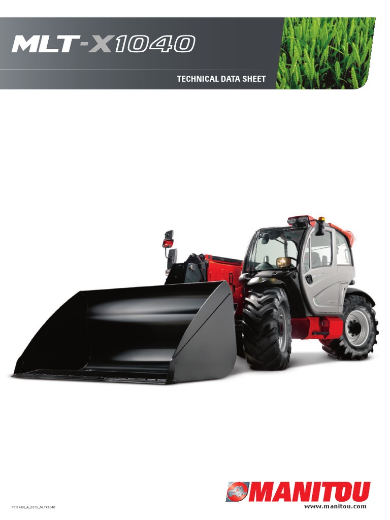 Manitou MLT-X 1040 (EN) | PDF | Technology & Engineering