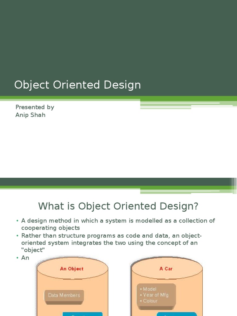 Object Oriented Design | PDF | Inheritance (Object Oriented Programming ...