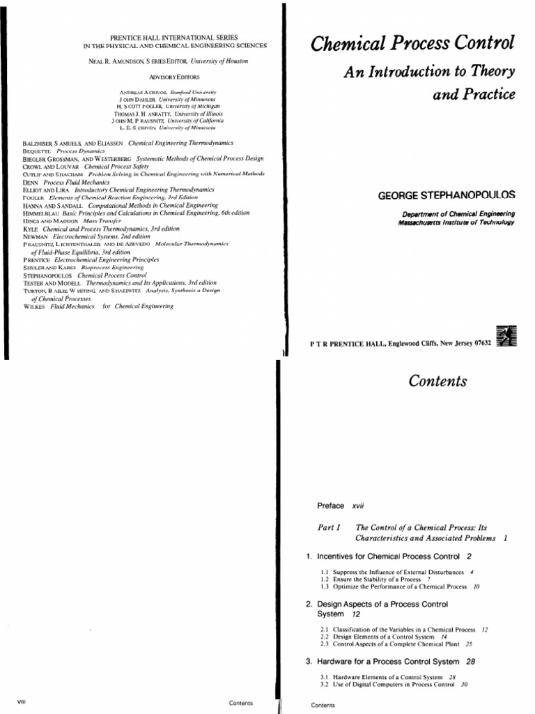 Chemical Process Control Stephanopoulos Pdf Pdf