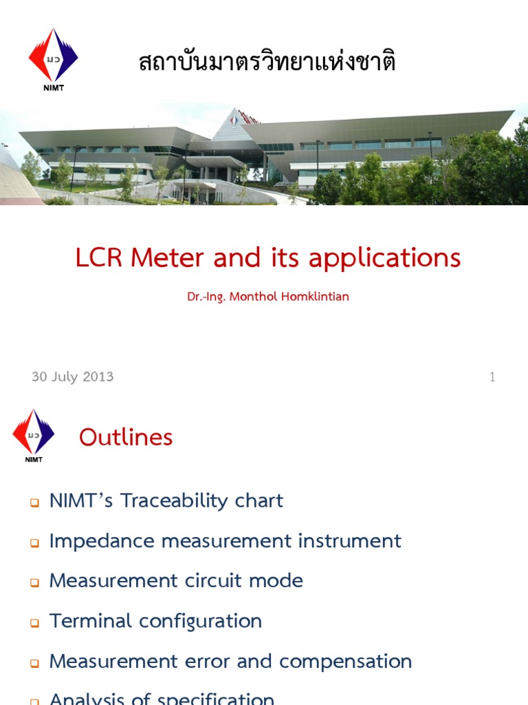 LCR Meter and Its Application 30july13 | PDF | Hertz | Electrical Impedance