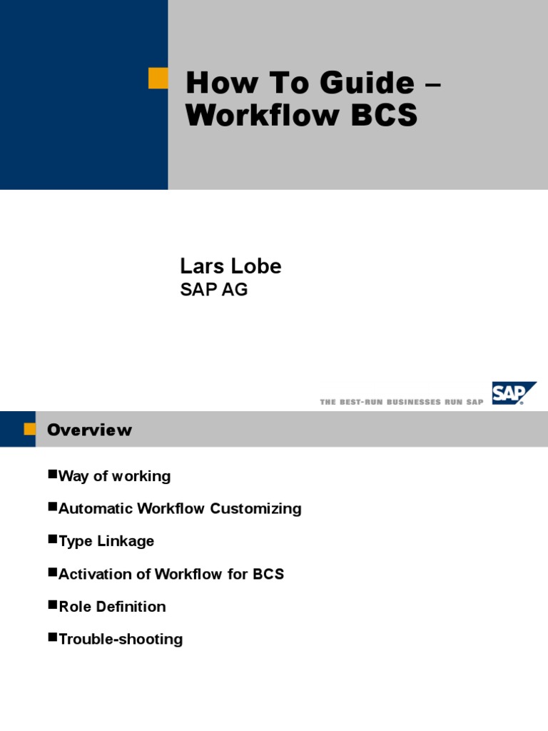 How To Guide Workflow BCS | PDF | Information Technology Management ...