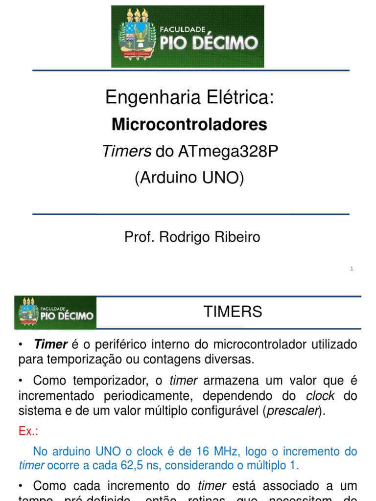Aula Timers Display 7SEG Arduino | PDF | Cronômetro | Arduino