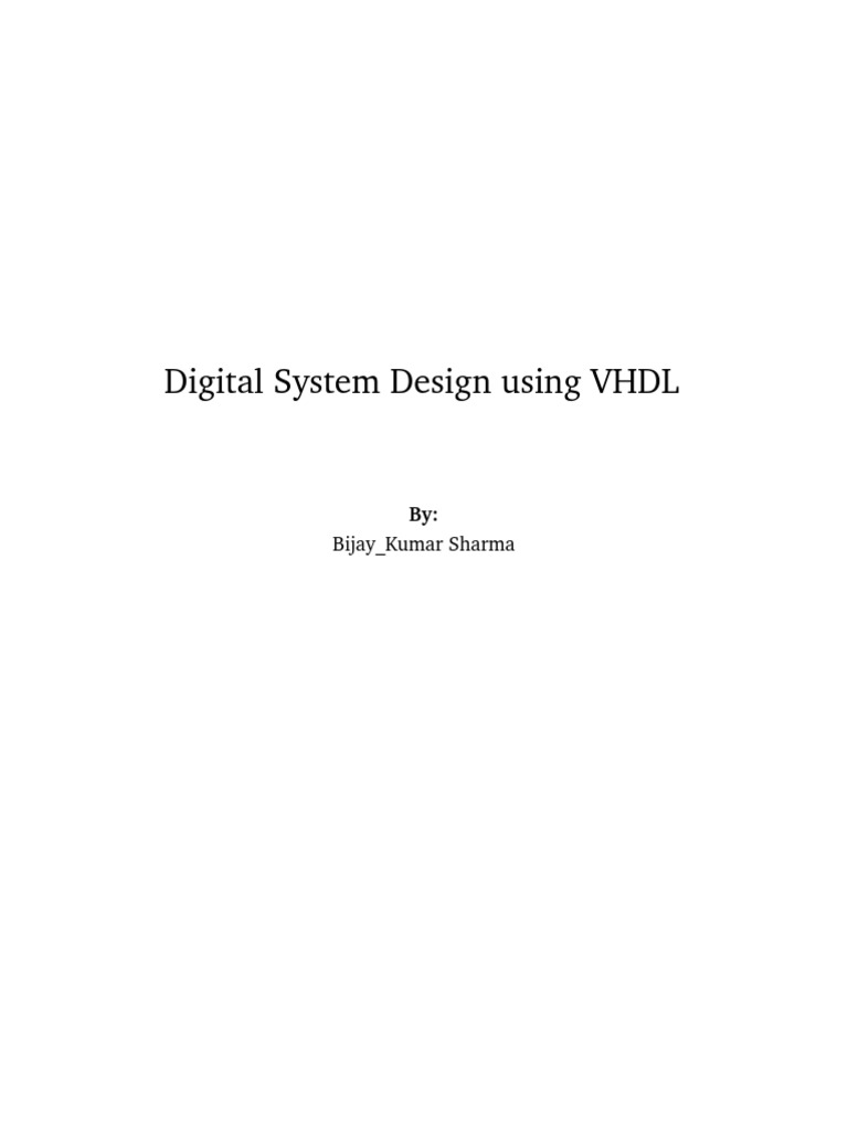 Digital System Design Using VHDL 8.2 | PDF | Integrated Circuit | Field Programmable Gate Array