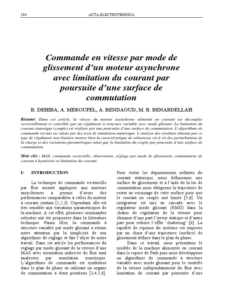 Cours Commande Vectorielle | PDF | Ingénierie des systèmes ...