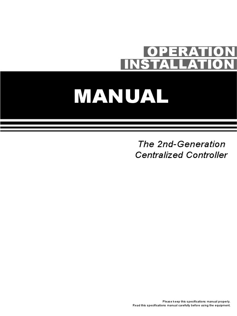 Manual: Operation Installation | PDF | Cable | Electrical Connector