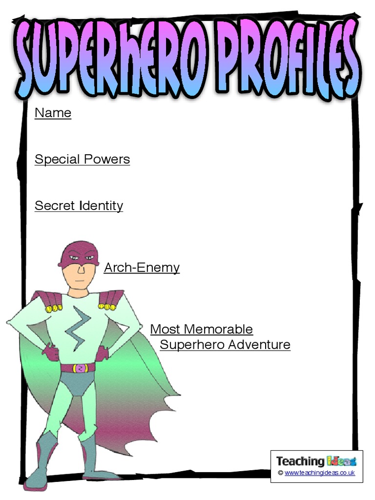 Superhero Profiles | PDF | Young Adult | General Fiction
