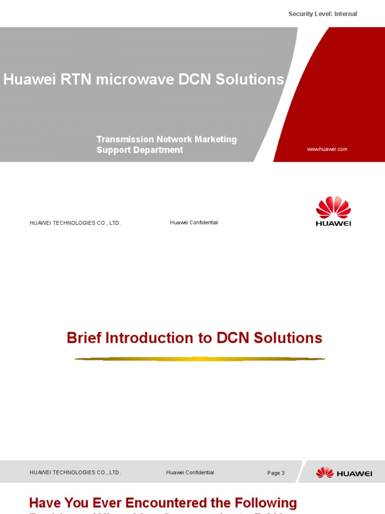 Huawei RTN Microwave DCN Solutions V1!3!20101115 | PDF | Communications ...