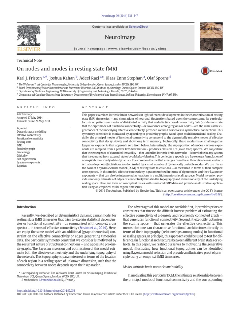 Neuroimage: Karl J. Friston, Joshua Kahan, Adeel Razi, Klaas Enno ...