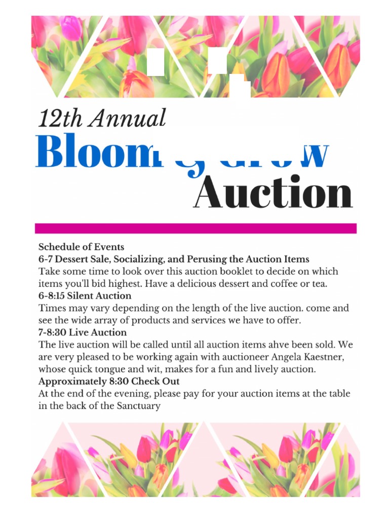 2015 Auction Booklet | PDF
