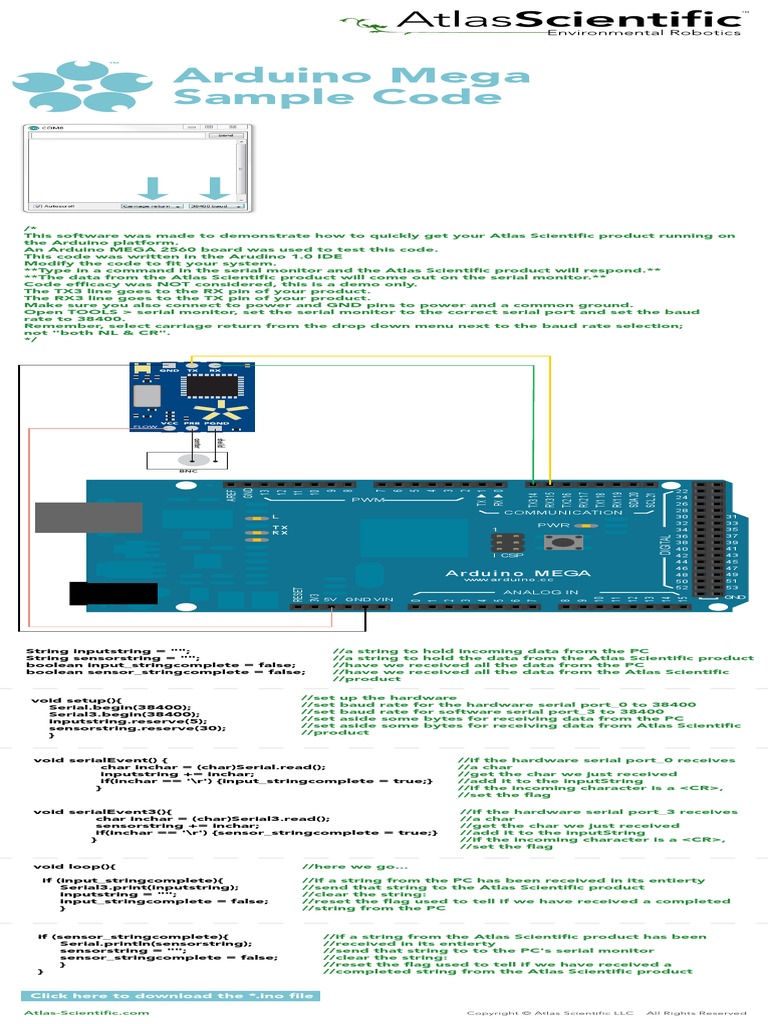 Arduino Mega Flow Sample Code | PDF | Arduino | Computer Architecture