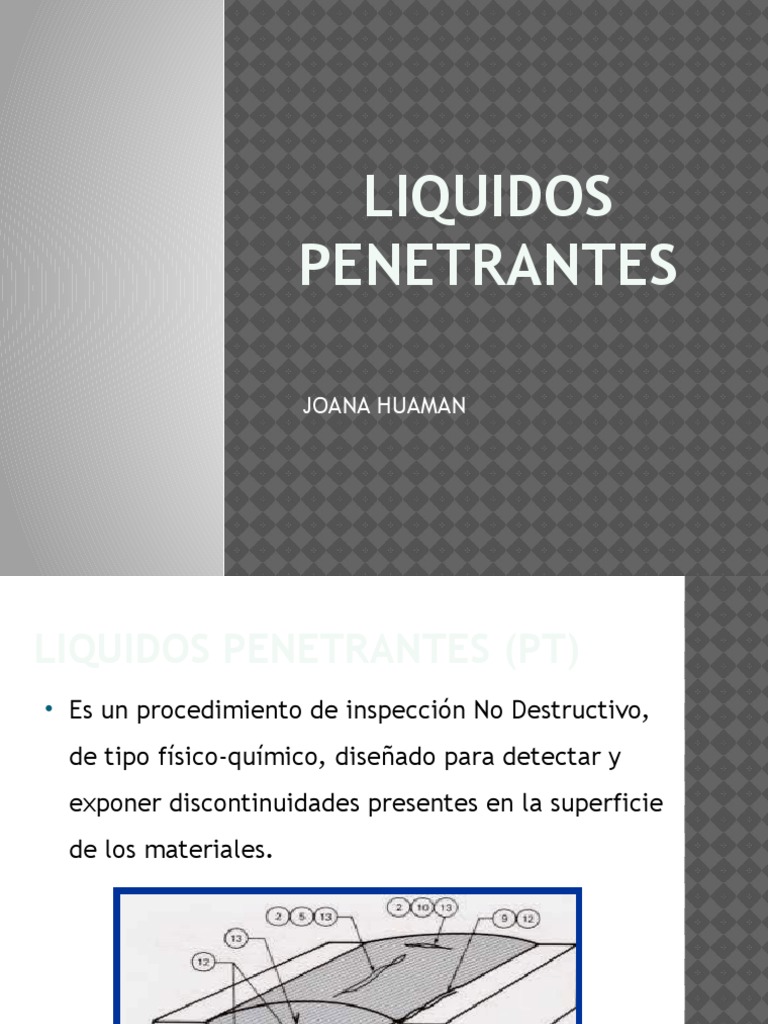 Inspección con Líquidos Penetrantes | PDF | Líquidos | Solvente