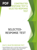 Types of Objective Tests | PDF | Educational Assessment | Multiple Choice