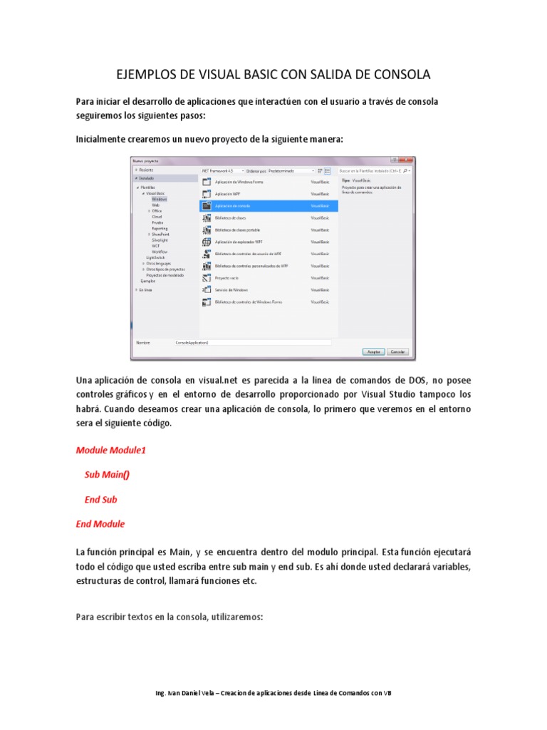 Comandos Esenciales de Visual Basic | PDF | Objeto (informática ...