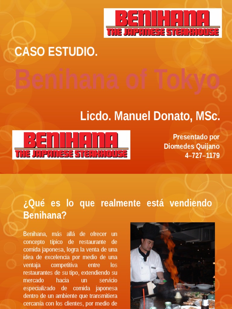 Benihana of Tokyo | PDF | Cocina japonesa | Restaurante y Catering