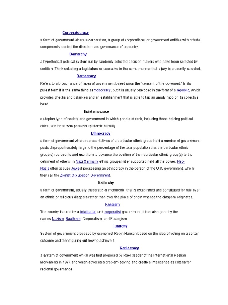 Corporatocracy: Mobocracy Republic | PDF | Corporatism | Corporate ...