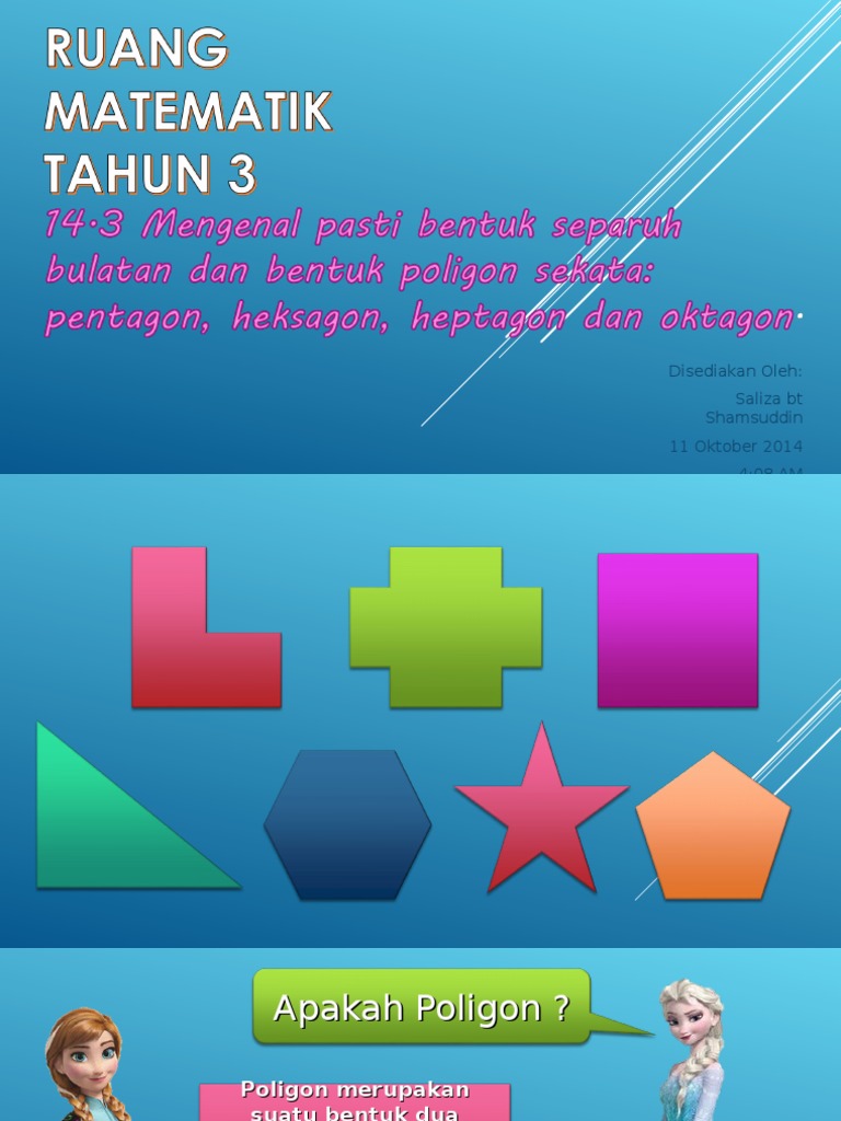 RUANG Poligon Dan Bentuk Separuh Bulatan MT T3 | PDF