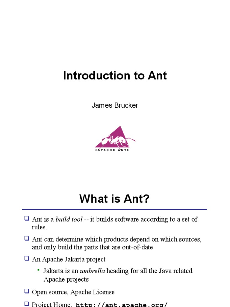 Introduction to Ant build tool | PDF | Unix Software | Computer Data