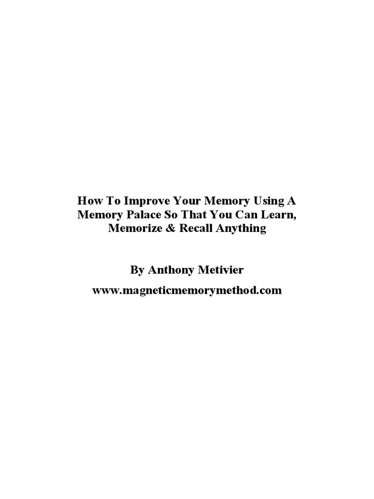Enhance Memory with a Memory Palace | PDF | Memory | Imagination