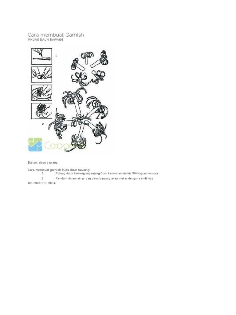 Cara Membuat Garnish | PDF