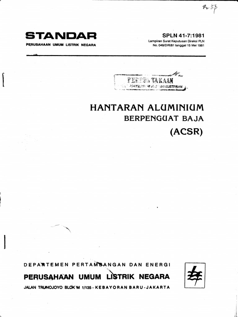 SPLN 41-7 - 1981 PDF | PDF