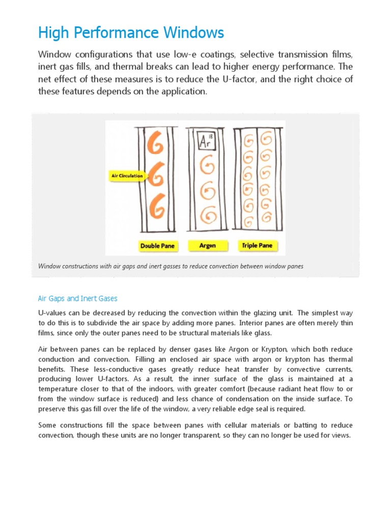 8-High Performance Windows | PDF | Window | Convection