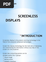 A Seminar Report On Screenless Display Bachelor of Technology in Computer Science & Engineering ...