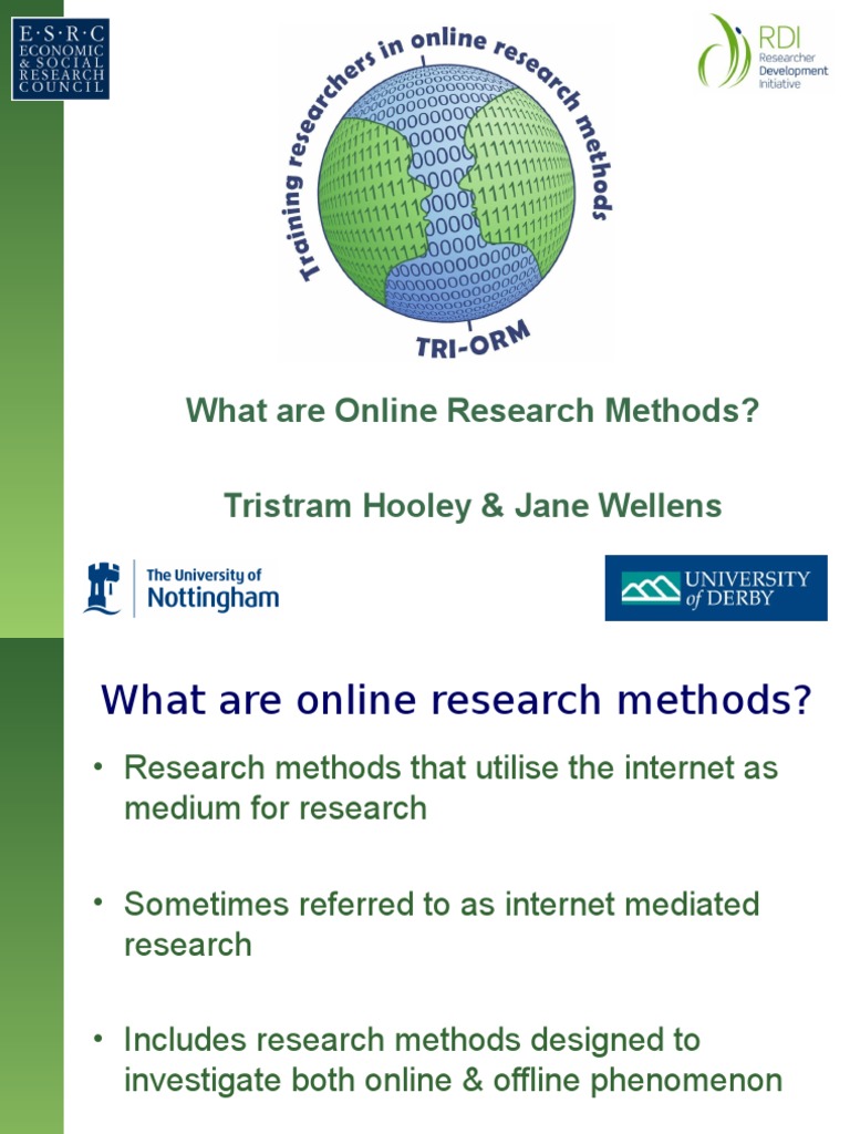 Understanding Online Research Methods | PDF | Survey Methodology ...