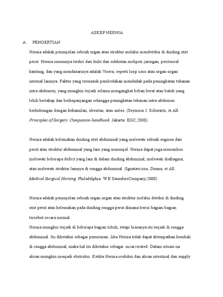 Askep Hernia | PDF