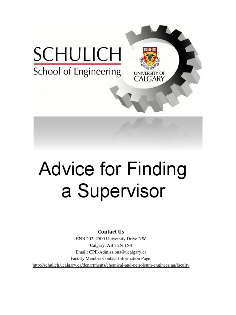 Advice Finding A Supervisor 2 | PDF | Email | Cognitive Science