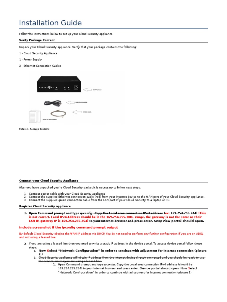 Device Installation Guide CPN Revised | PDF | Ip Address | Computer Network