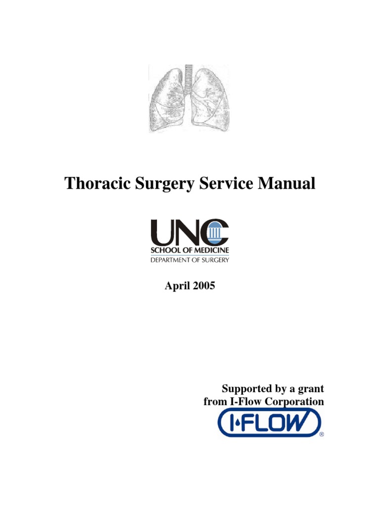 Thoracic Surgery Manual | PDF | Non Small Cell Lung Carcinoma | Lung Cancer