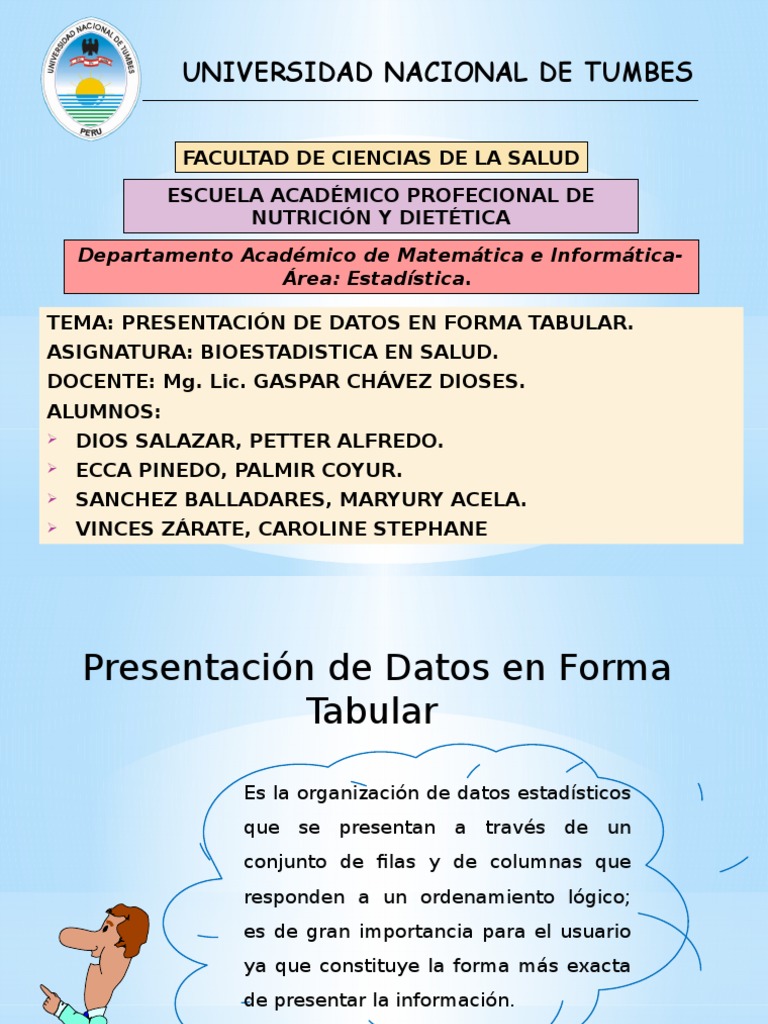 Presentación en Forma Tabular | PDF | Información | Science