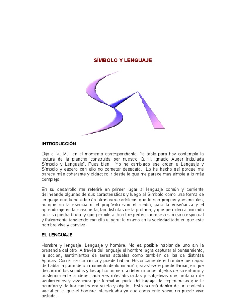 Símbolos y Lenguaje en Comunicación | PDF | Los símbolos | Comunicación