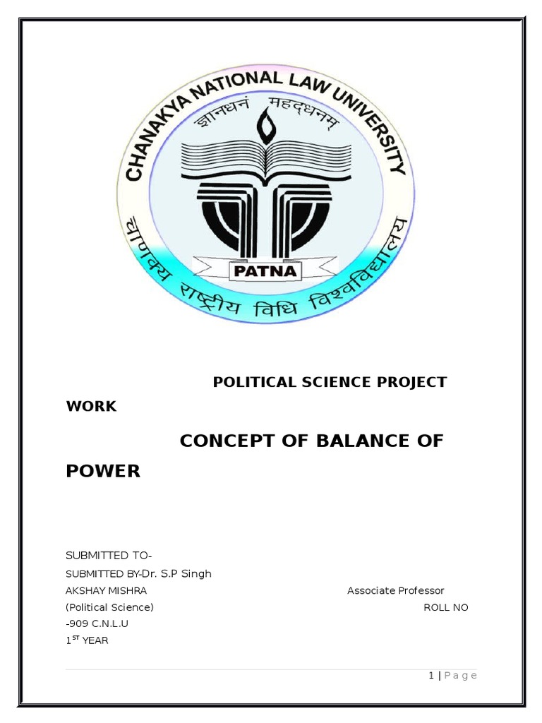 Balance of Power | International Relations | International Politics
