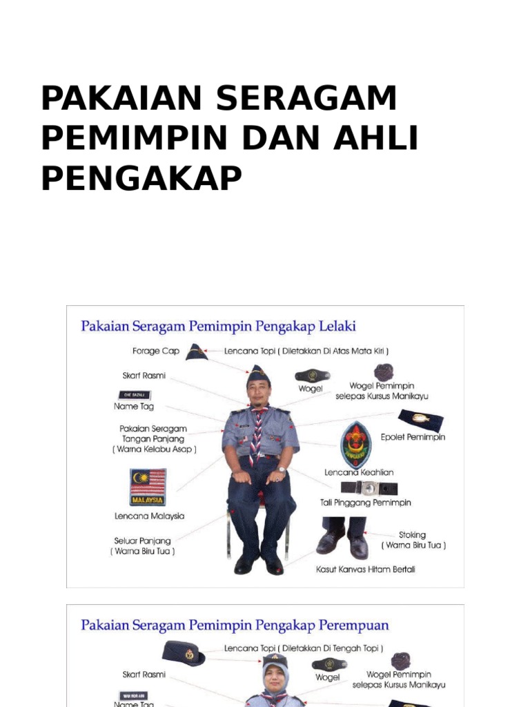 Pakaian Seragam Pemimpin Dan Ahli Pengakap | PDF