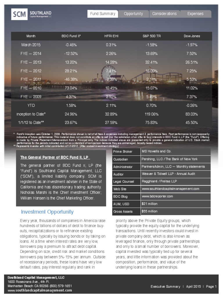 Fund Summary | Download Free PDF | Leverage (Finance) | Investing