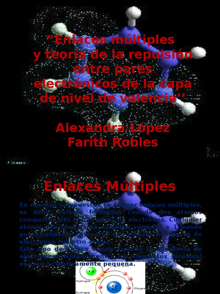 6-Enlaces Multiples TRePEV | PDF | Física Química | Moléculas