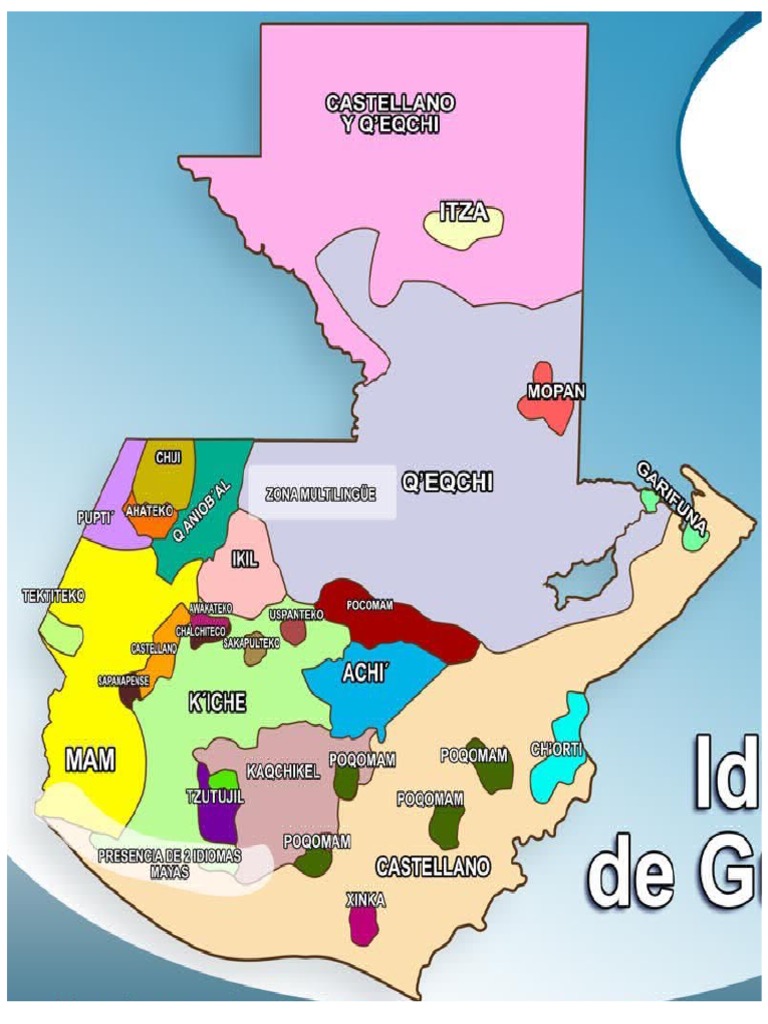 Geografia Linguistica de Guatemala | PDF | Lengua española | Cultura de ...